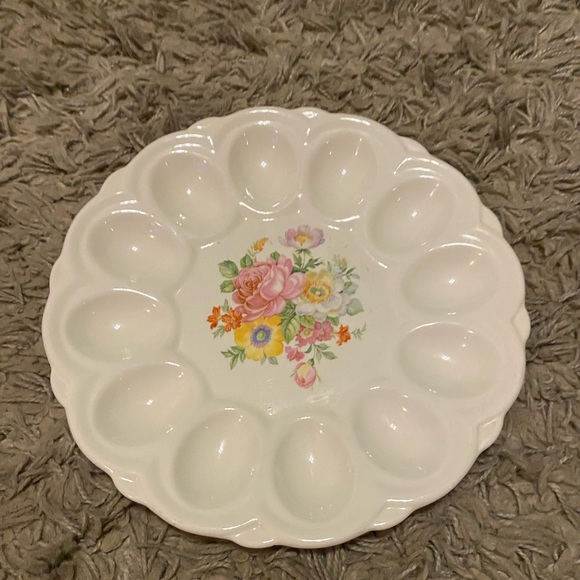 Accents | Vintage E R China American Artware Ceramic Deviled Egg Plate ...